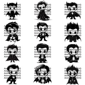 Cute Vampire SVG Pack 113 Designs. Cute Vampire SVG, Cute Vampire PNG ...