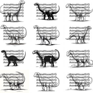 Brontosaurus SVG Pack: 96 Dinosaur Designs (digital Download) - Etsy