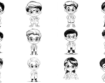 Mad Scientist Svg Cool Scientist Png Crazy Scientist Clipart Cartoon ...