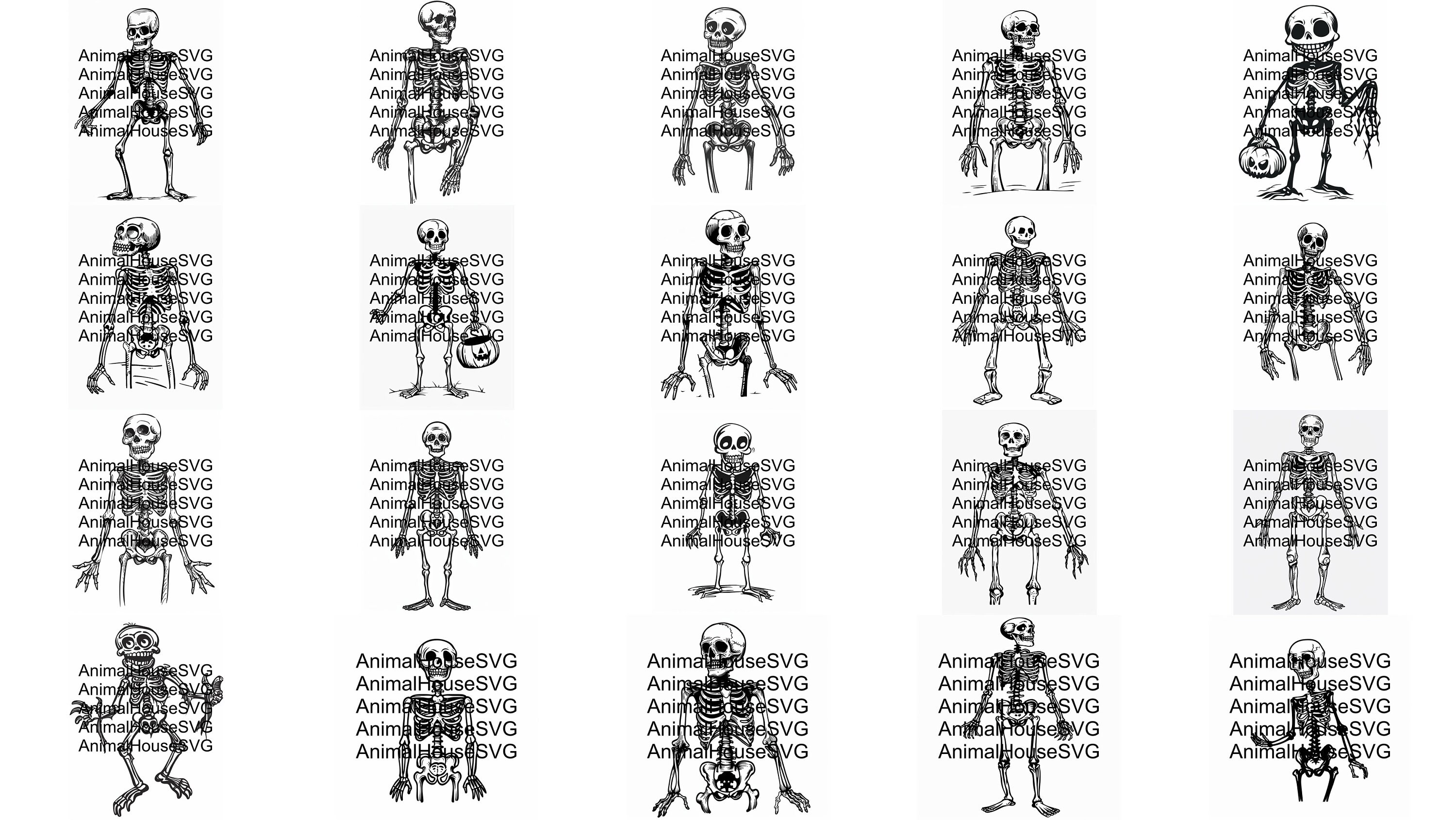 Halloween Skeleton SVG Pack 111 Designs. Skeleton SVG, Skeleton JPG ...