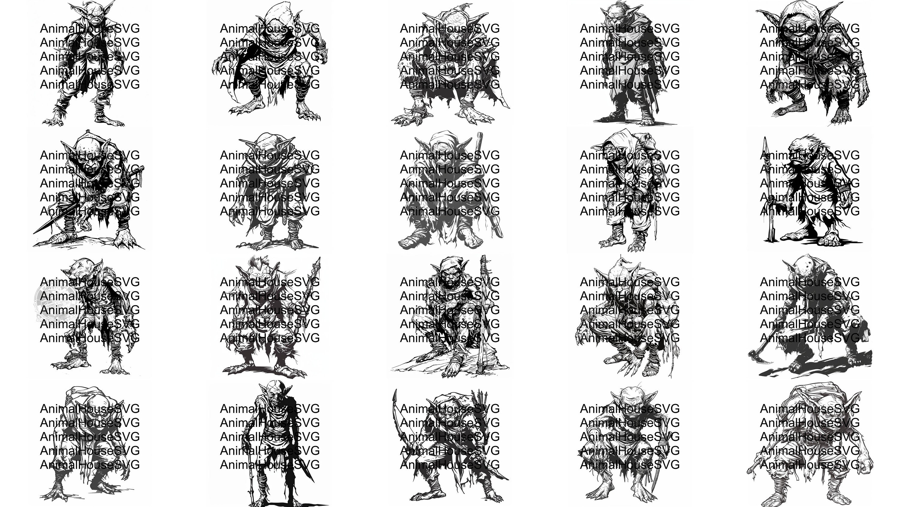 136 Unique Goblin Designs: SVG, JPG, Lasercut, Sublimation (digital ...