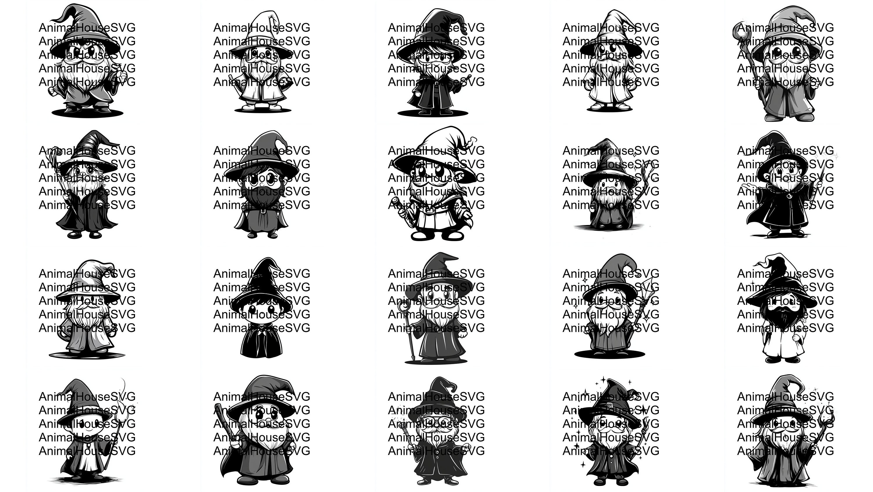 Wizard SVG Pack 112 Designs. Wizard SVG, Wizard PNG, Laser Svg, Wizard ...