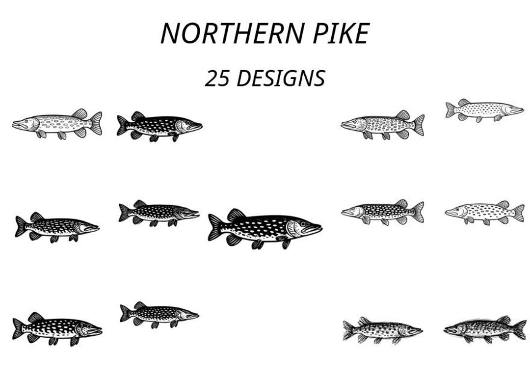 Buy Northern Pike SVG Bundle: Laser Cut Files for Cricut, CNC (25 ...