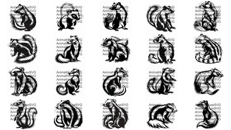 Skunk SVG Bundle: 100+ Unique Designs (digital Download) - Etsy