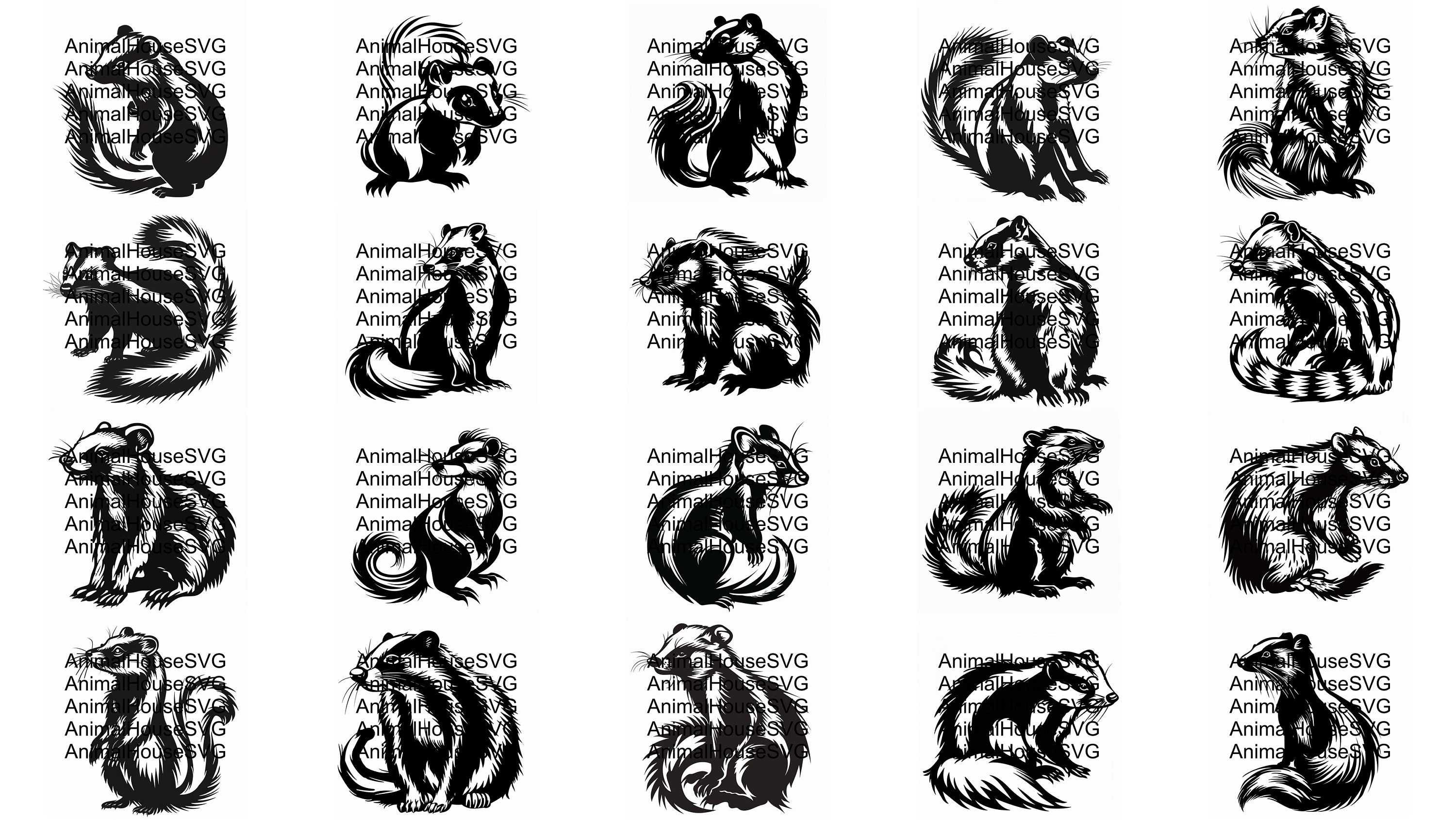 Skunk SVG Bundle: 100+ Unique Designs (digital Download) - Etsy