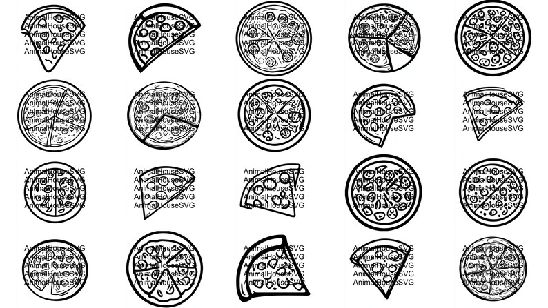 Pizza SVG Pack: 175 Designs, Clip Art (digital Download) - Etsy