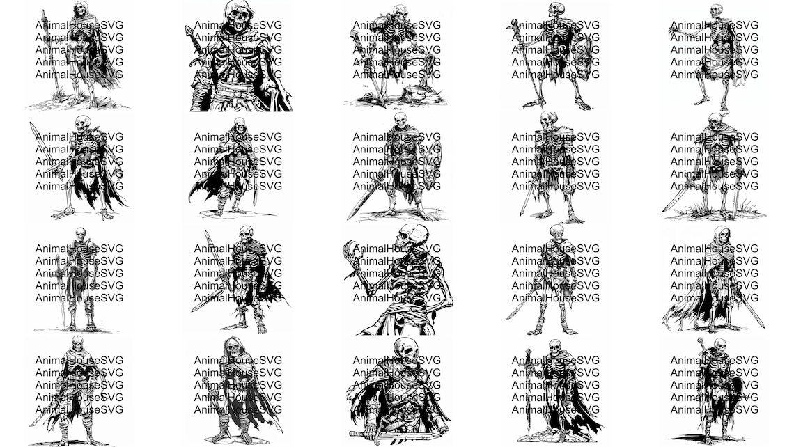 Skeleton SVG Pack 96 Unique Designs. Skeleton SVG, Skeleton JPG ...