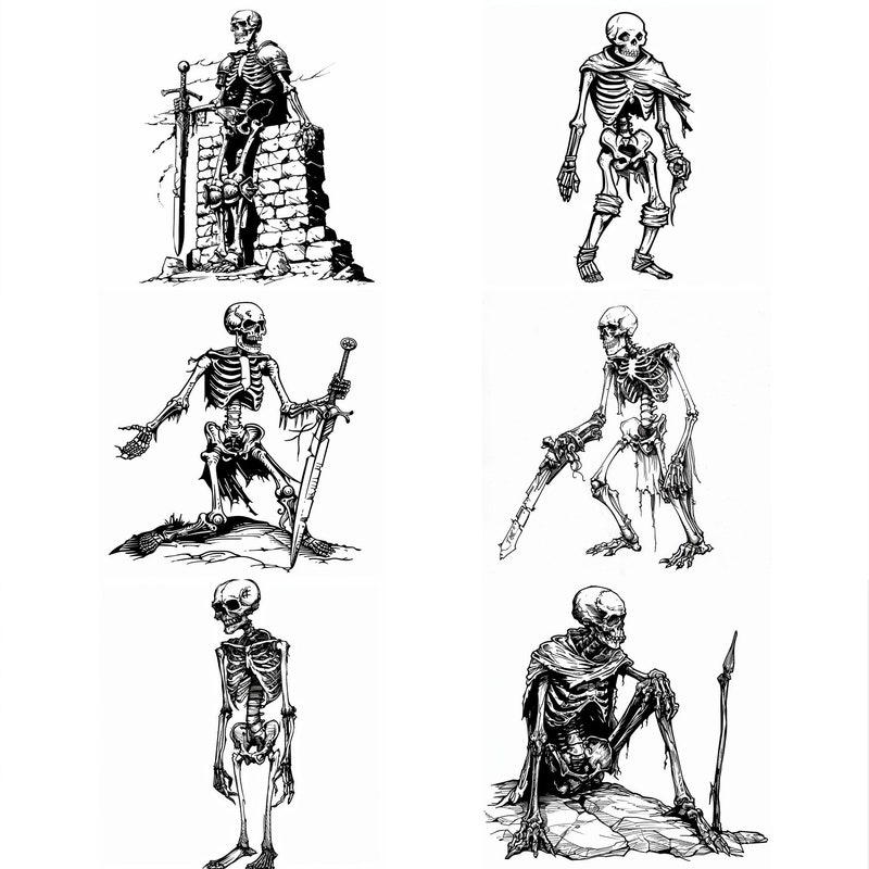 Skeleton Art - Etsy