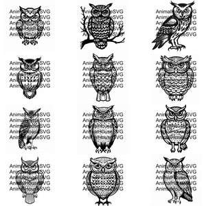 Owl SVG Bundle: 112 Unique Designs for Cricut, CNC (digital Download ...