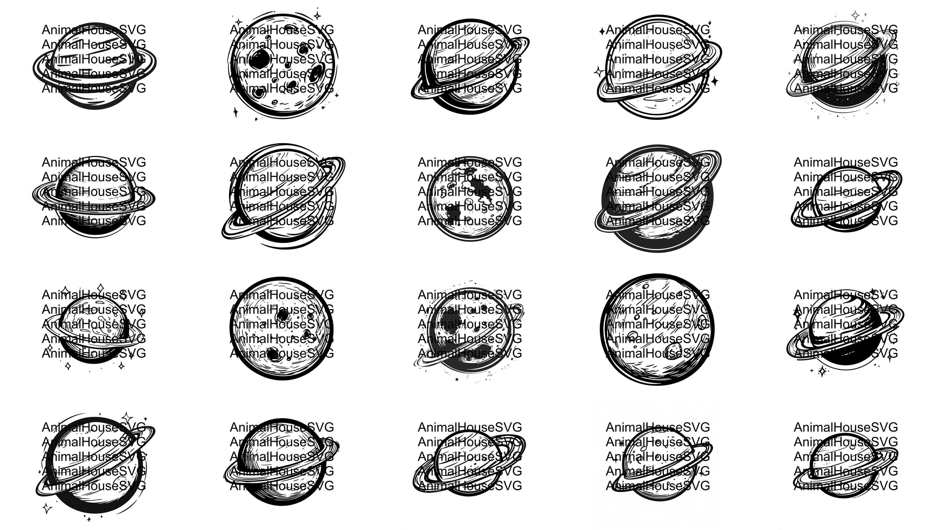 Planets SVG Pack 112 Designs. Planets SVG, Planets PNG, Laser Svg ...