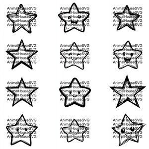 116 Star SVG Clipart Designs: Laser Cut Files (digital Download) - Etsy
