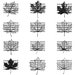 Maple Leaf SVG Pack 120 Designs. Maple Leaf SVG, Maple Leaf PNG, Laser ...