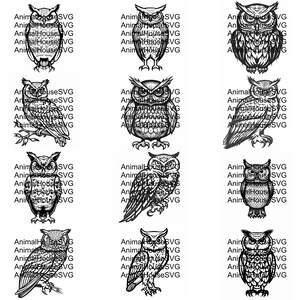 Owl SVG Bundle: 112 Unique Designs for Cricut, CNC (digital Download ...
