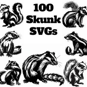 Skunk SVG Bundle: 100+ Unique Designs (digital Download) - Etsy
