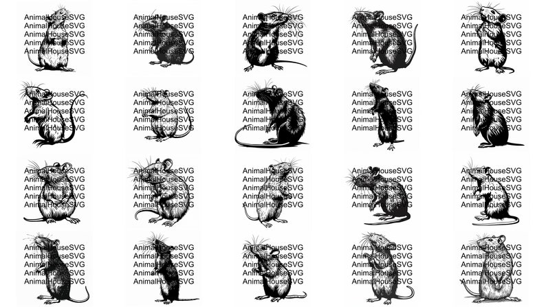 Rat SVG Pack 100 Unique Designs. SVG, JPG, Cricut Svg, Cnc, Lasercut ...