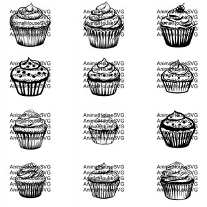 Cupcake SVG Bundle: 144 Designs for Crafts (digital Download) - Etsy