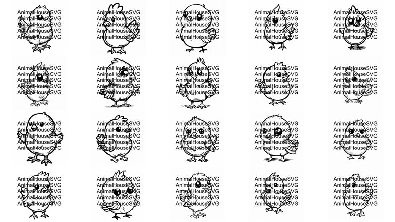 Cute Chicken SVG Pack 116 Designs. Cute Chicken SVG, Cute Chicken PNG ...