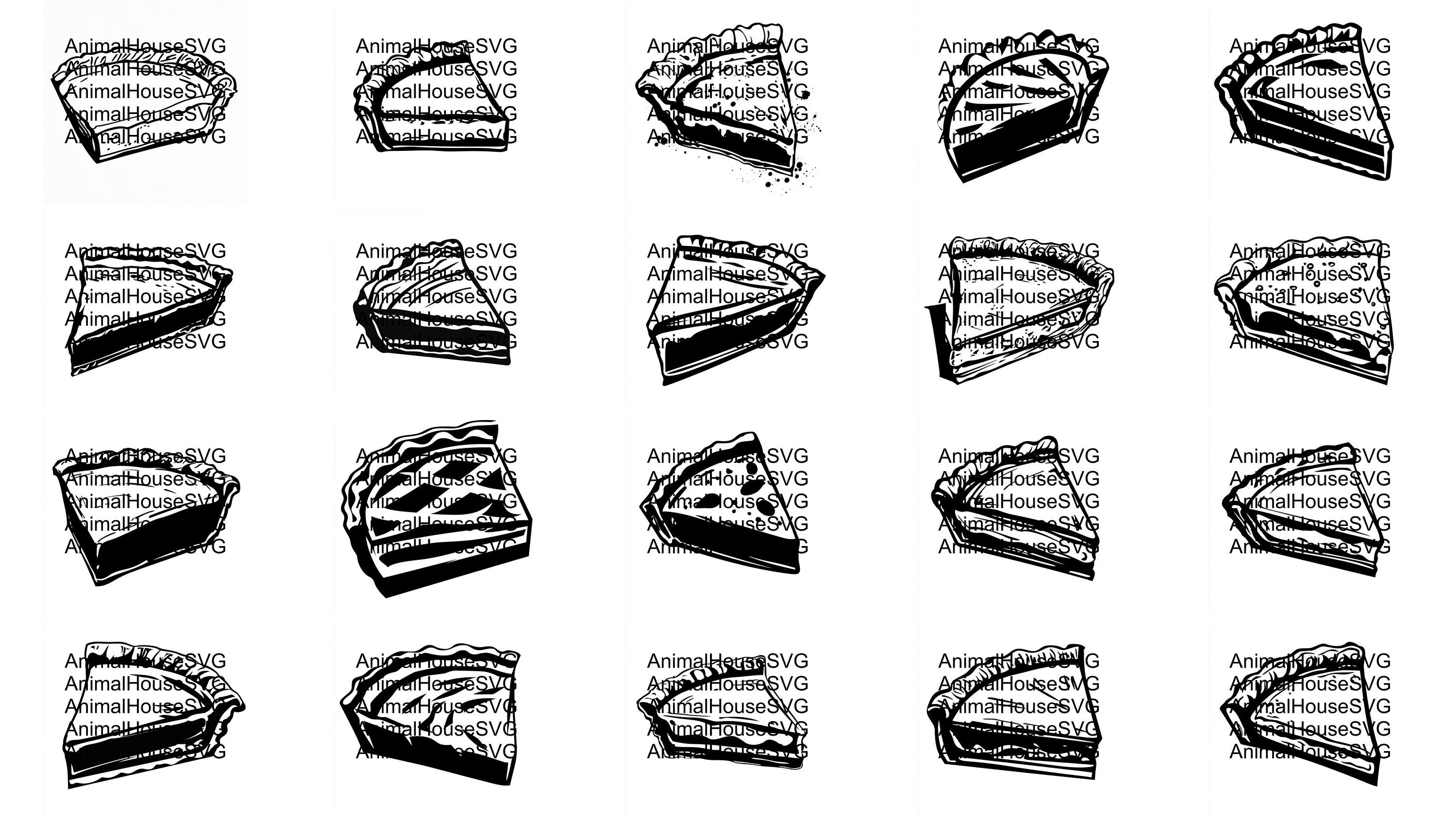 Pie SVG Pack: 220 Unique Designs (digital Download) - Etsy