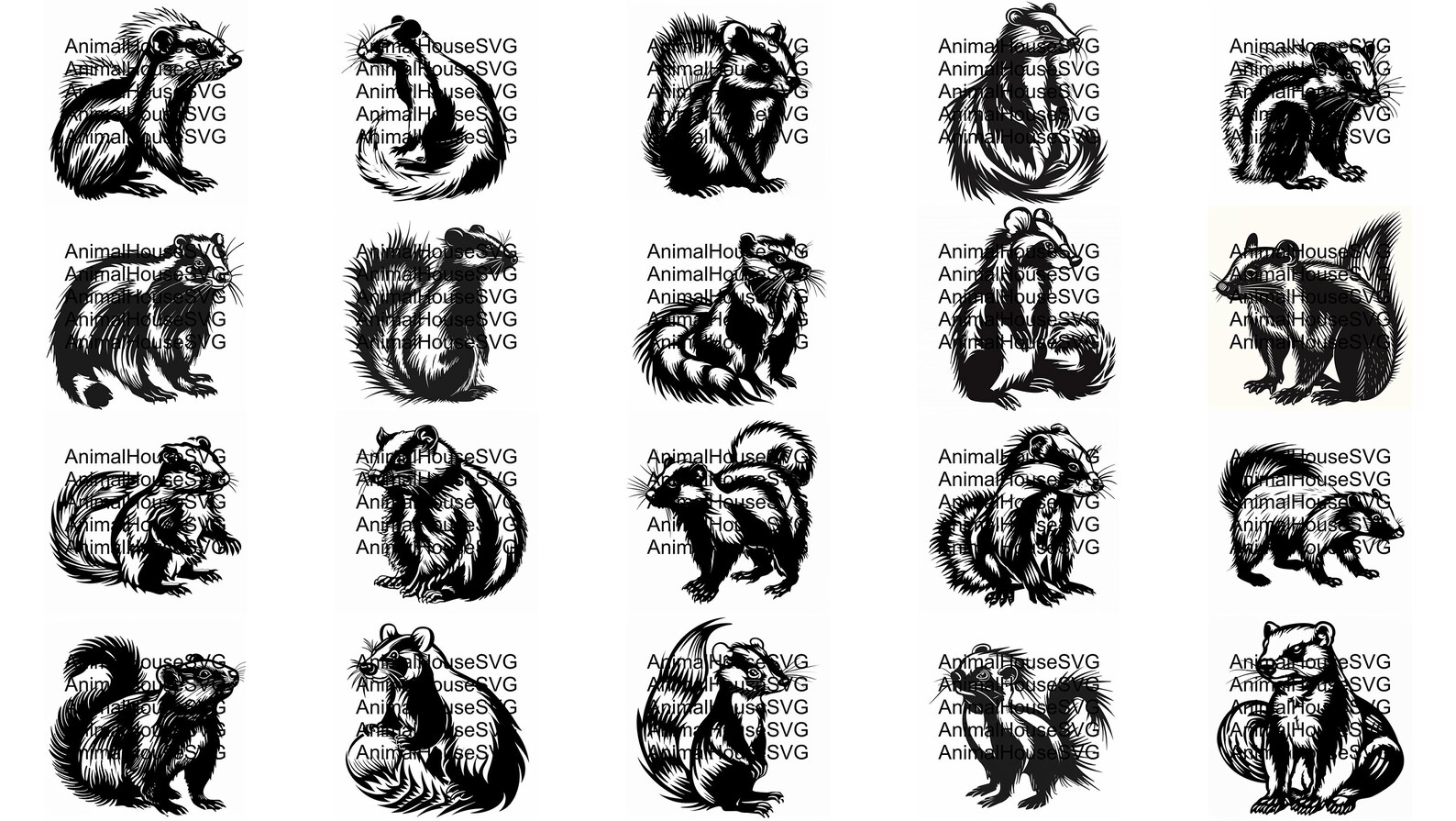 Skunk SVG Bundle: 100+ Unique Designs (digital Download) - Etsy