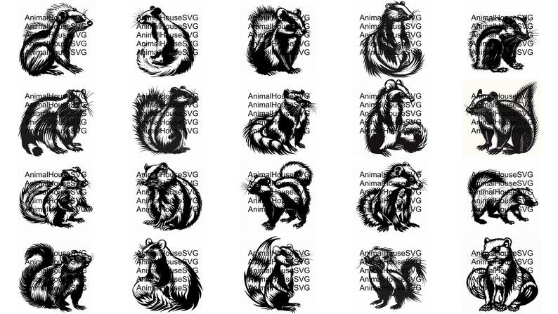 Skunk SVG Bundle: 100+ Unique Designs (digital Download) - Etsy