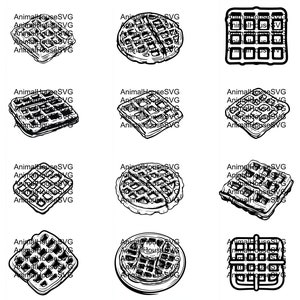 Waffle SVG Bundle: 116 Unique Designs (digital Download) - Etsy