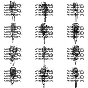 Microphone SVG Bundle: 104 Unique Designs (digital Download) - Etsy