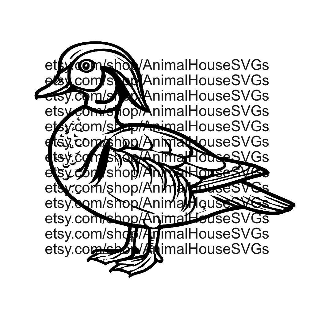 Wood Duck SVG Bundle: Laser Cut Files for Cricut, CNC, Glowforge ...