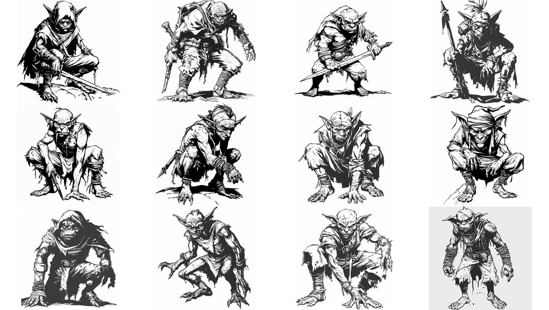 136 Unique Goblin Designs: SVG, JPG, Lasercut, Sublimation (digital ...