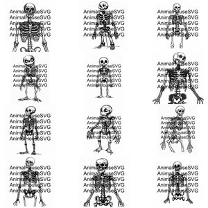Halloween Skeleton SVG Bundle: 111 Lasercut Designs (digital Download ...