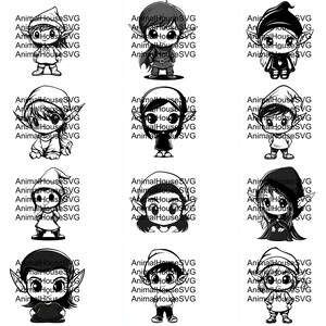 Elf SVG Pack 96 Designs. Elf SVG, Elf PNG, Laser Svg, Elf, Clip Art ...