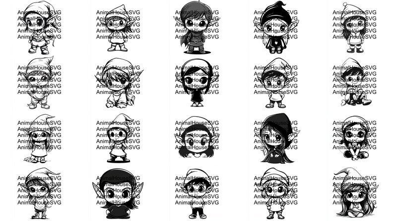 Elf SVG Pack 96 Designs. Elf SVG, Elf PNG, Laser Svg, Elf, Clip Art ...