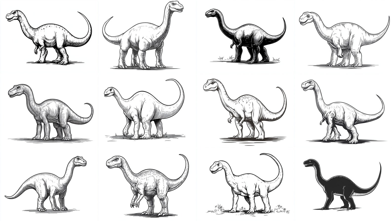 Brontosaurus SVG Pack: 96 Dinosaur Designs (digital Download) - Etsy