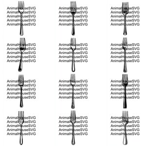 Fork SVG Pack 100 Designs. Fork SVG, Fork PNG, Laser Svg, Fork, Clip ...