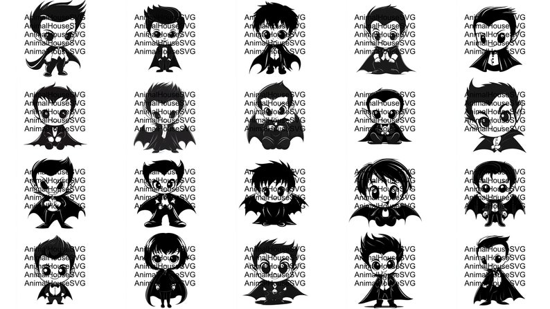 Cute Vampire SVG Pack 113 Designs. Cute Vampire SVG, Cute Vampire PNG ...