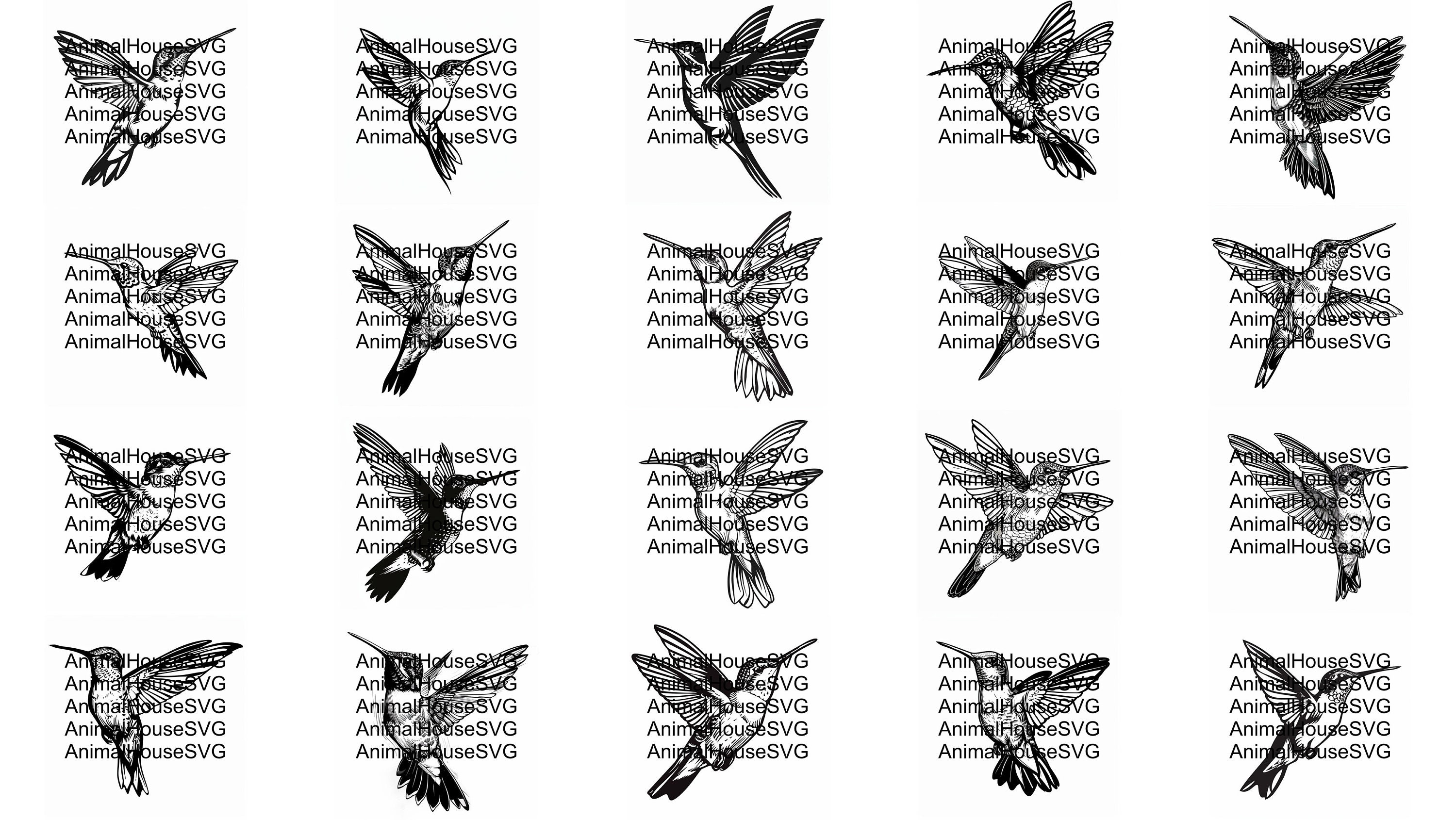 Hummingbird SVG Bundle: 136 Unique Designs (digital Download) - Etsy