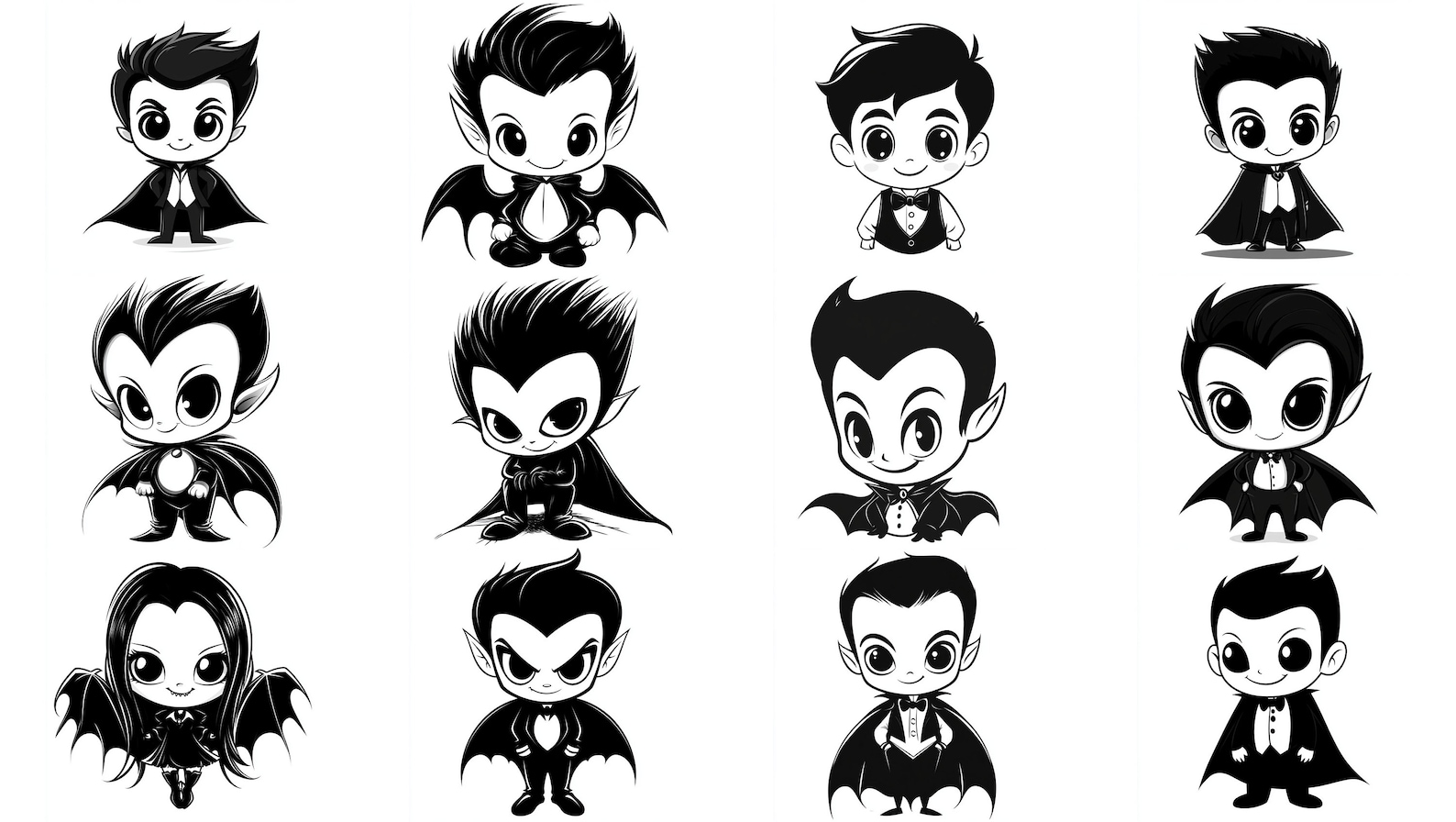 Cute Vampire SVG Pack 113 Designs. Cute Vampire SVG, Cute Vampire PNG ...
