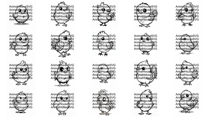 Cute Chicken SVG Pack 116 Designs. Cute Chicken SVG, Cute Chicken PNG ...