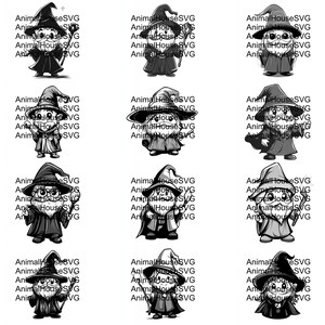 Wizard SVG Pack 112 Designs. Wizard SVG, Wizard PNG, Laser Svg, Wizard ...