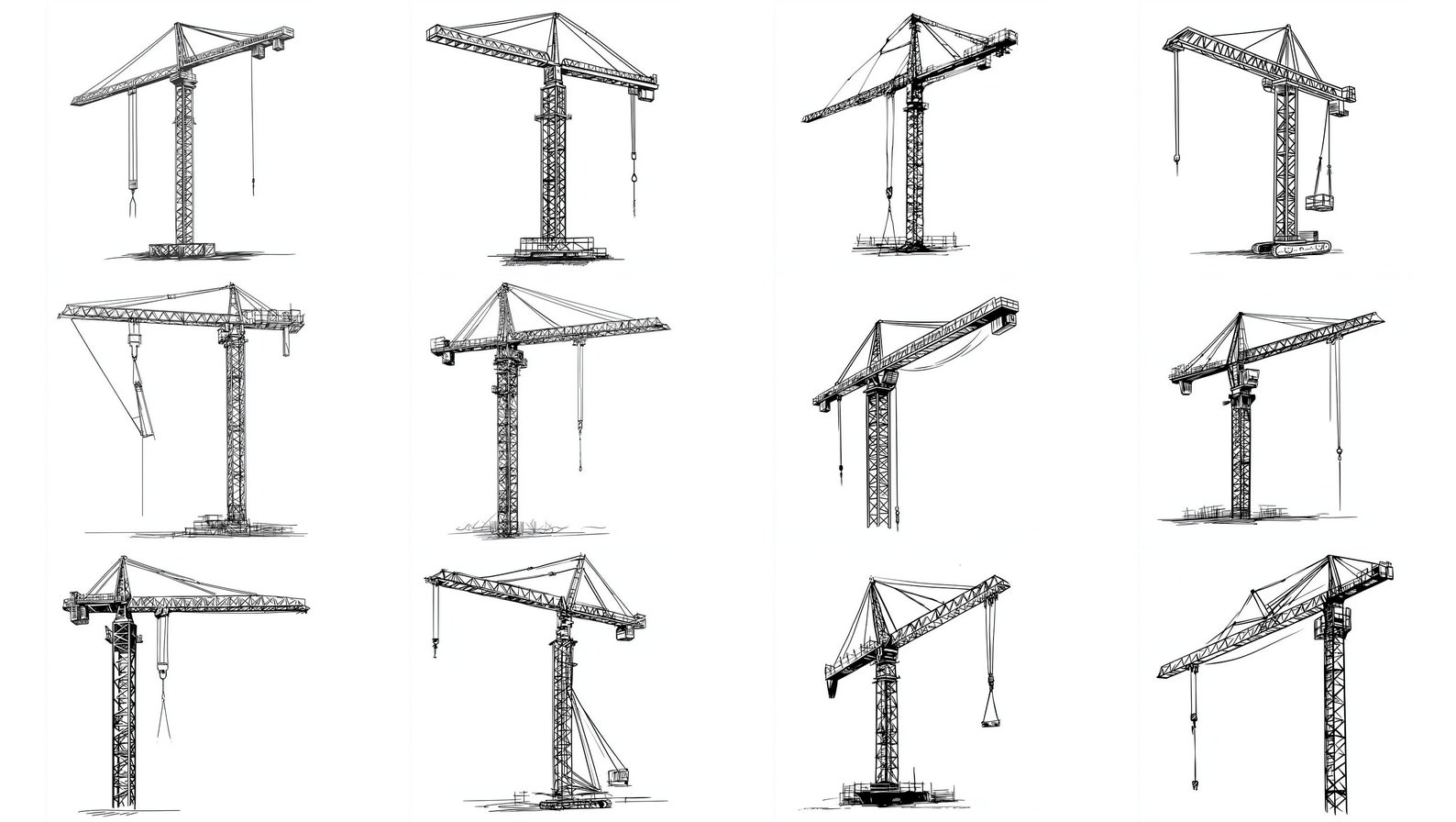 Construction Crane SVG Pack 69 Designs. Construction Crane SVG ...