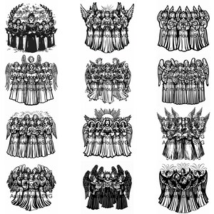Christmas Angels SVG Pack: 132 Unique Designs (digital Download) - Etsy