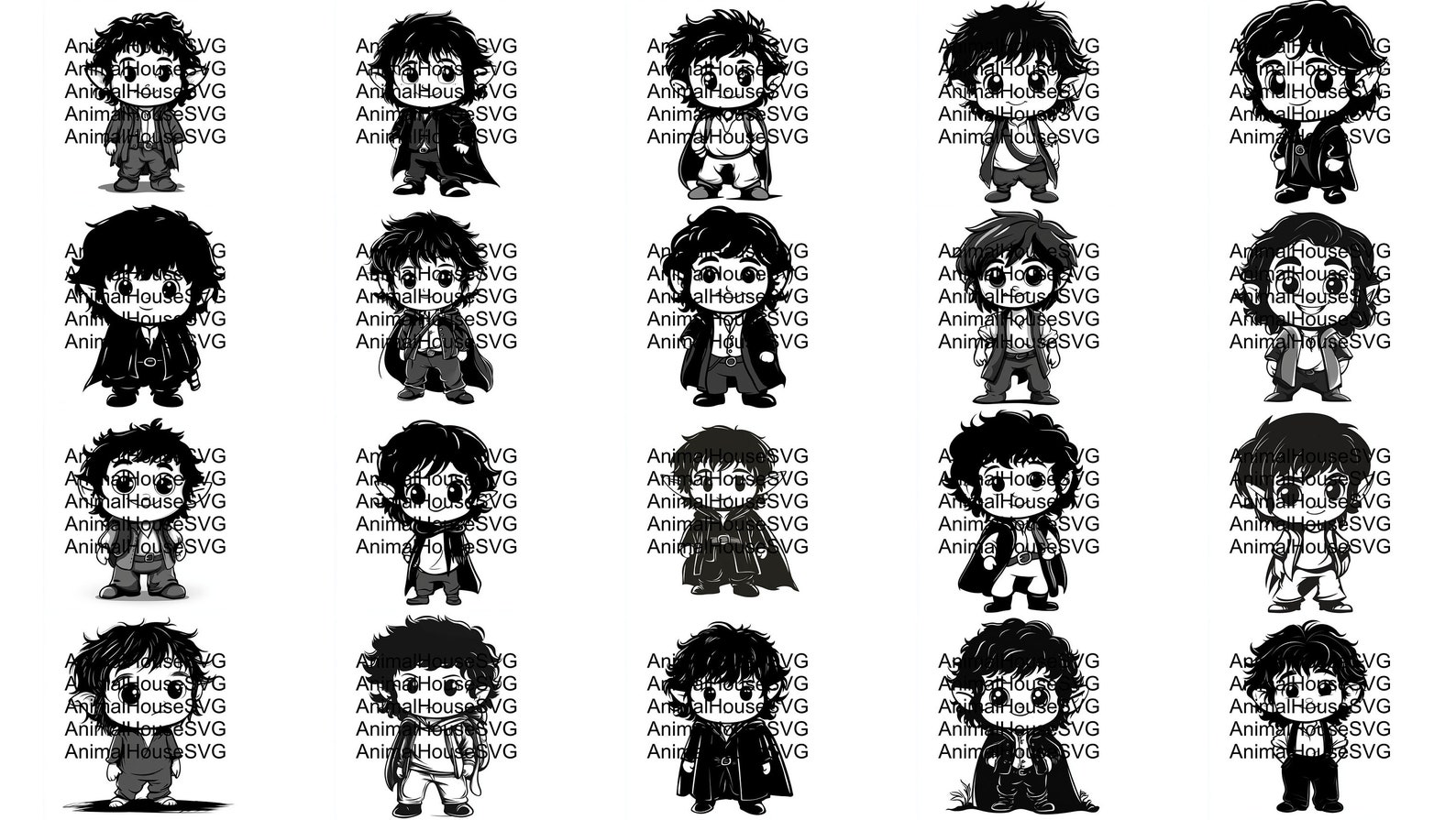 Hobbit SVG Pack 106 Designs. Hobbit SVG, Hobbit PNG, Laser Svg, Hobbit ...