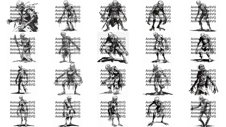 Zombie SVG Pack 120 Unique Designs. Zombie SVG, Zombie JPG, Zombie ...