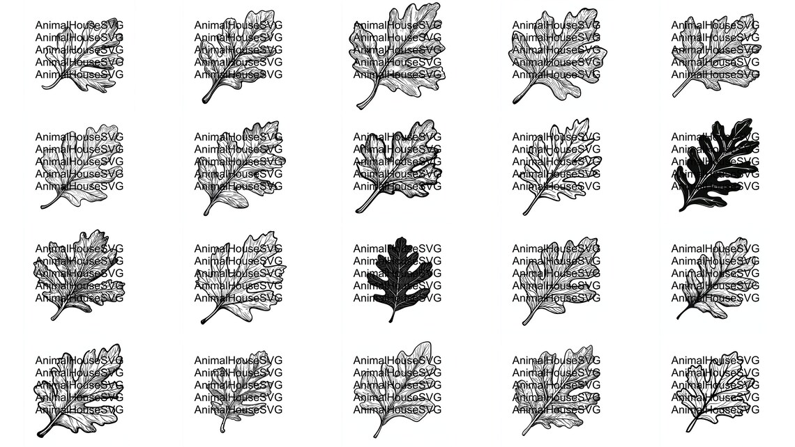 Oak Leaf SVG Pack: 120 Laser Cut Designs (digital Download) - Etsy