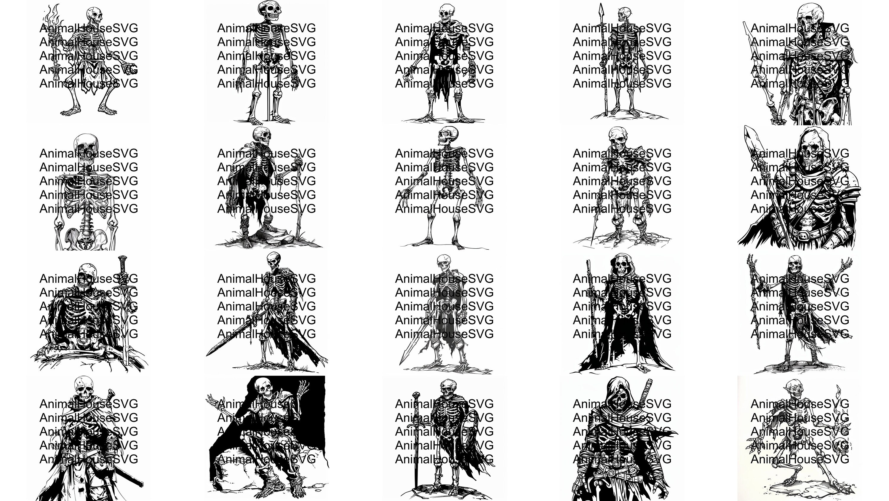 Skeleton SVG Pack 96 Unique Designs. Skeleton SVG, Skeleton JPG ...