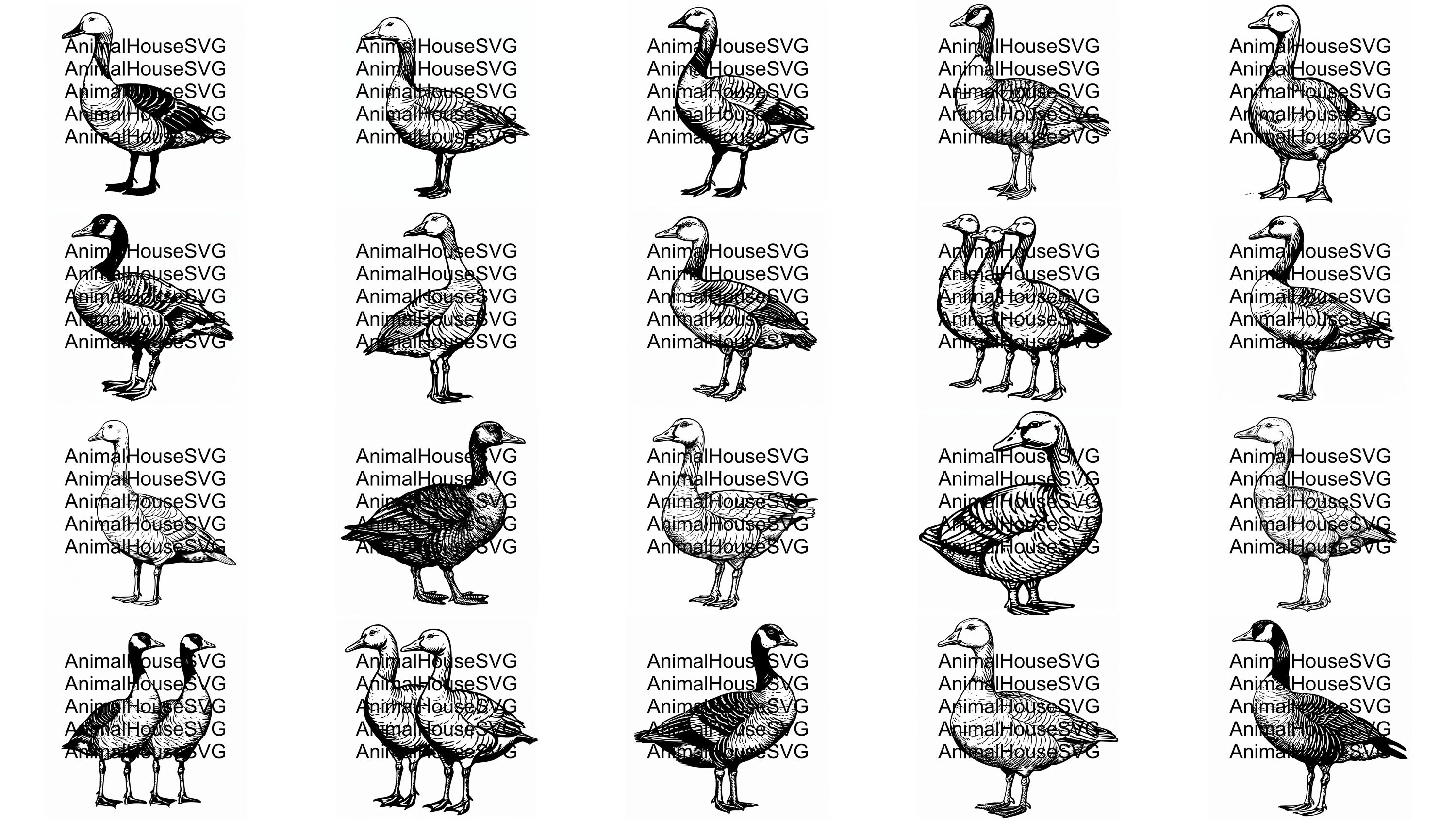 Geese SVG Bundle: 104 Unique Designs (digital Download) - Etsy