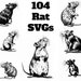 Rat SVG Bundle: 104 Unique Designs for Cricut, CNC (digital Download ...