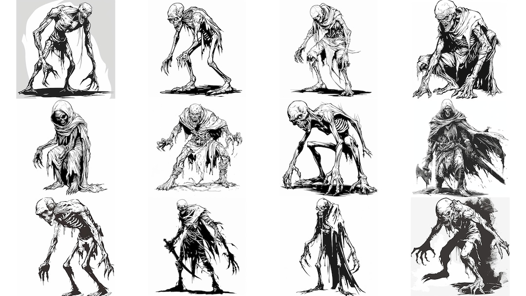 Ghoul SVG Pack: 48 Unique Horror Designs (digital Download) - Etsy