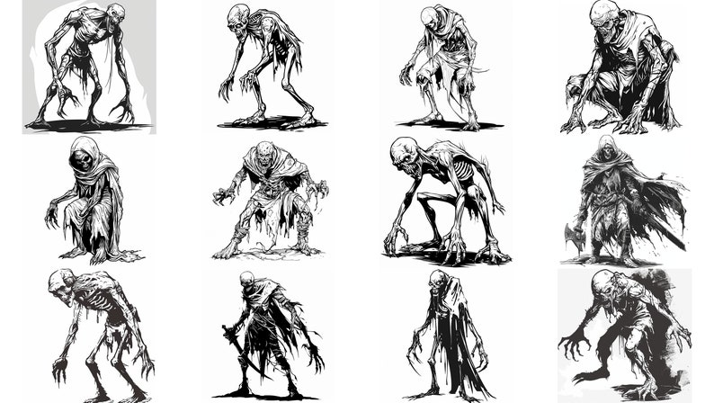 Ghoul SVG Pack: 48 Unique Horror Designs (digital Download) - Etsy