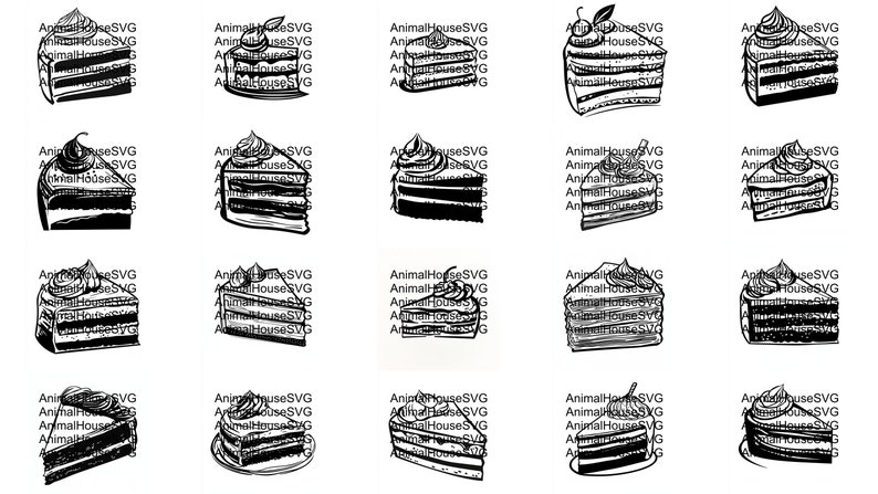 Cake SVG Pack 216 Designs. Cake SVG, Cake PNG, Laser Svg, Cake, Clip ...