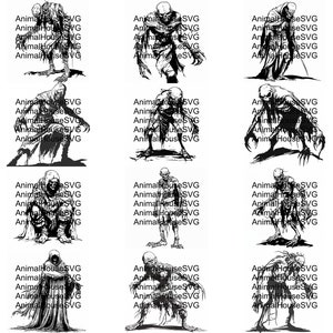 Ghoul SVG Pack: 48 Unique Horror Designs (digital Download) - Etsy